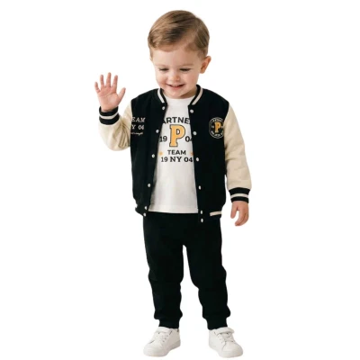 ERKEK 9/24 AY P YAZILI 3 LÜ TAKIM - Toptan Bebe | Malkoç Toptan Bebe Giyim